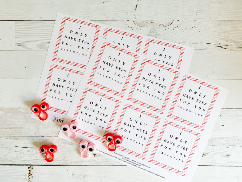 I Only Have Eyes For You Printable Valentine's Day Cards - Everyday ...