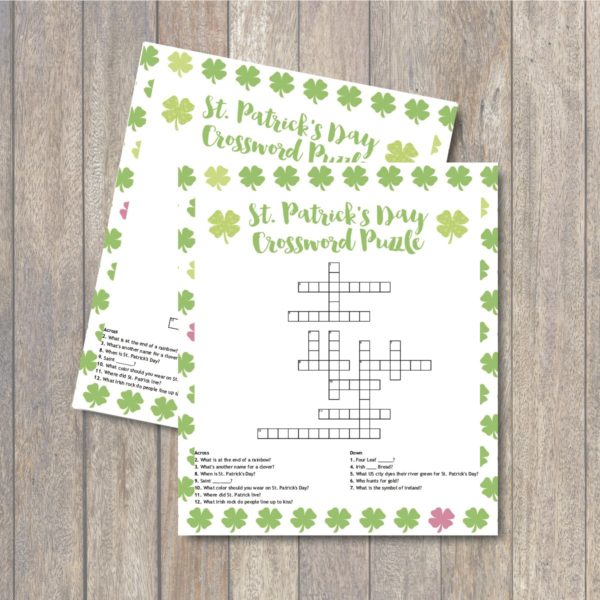 St. Patrick's Day Crossword Puzzle - Everyday Party Magazine