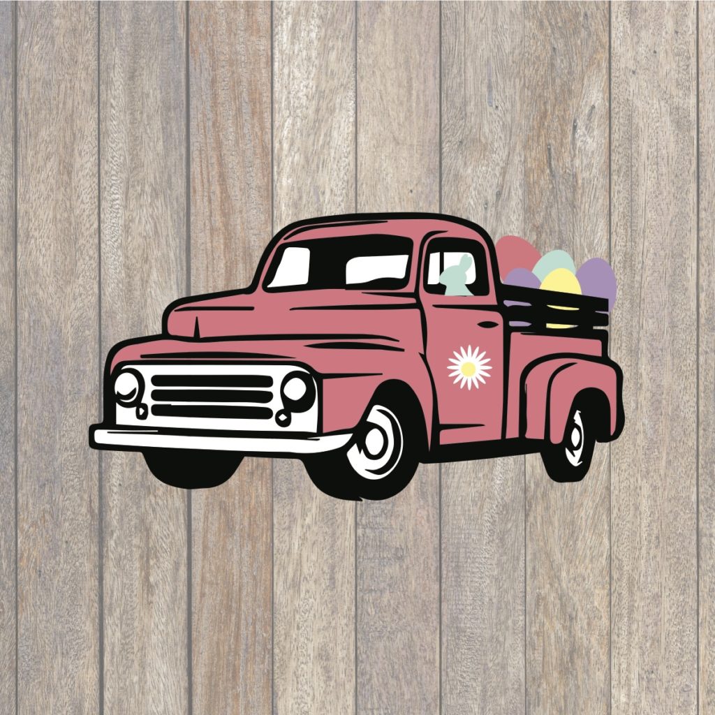 Vintage Easter Truck SVG - Everyday Party Magazine