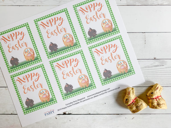Hoppy Easter Printable Tags - Everyday Party Magazine