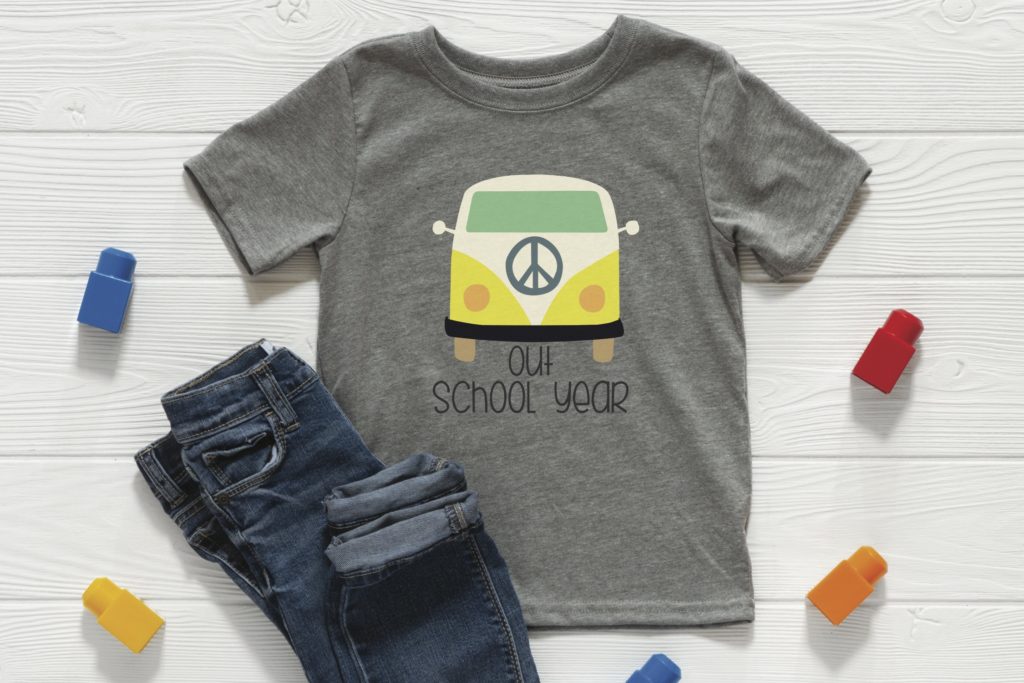 Peace Out School Year SVG - School Shirt - Hand Lettered SVG