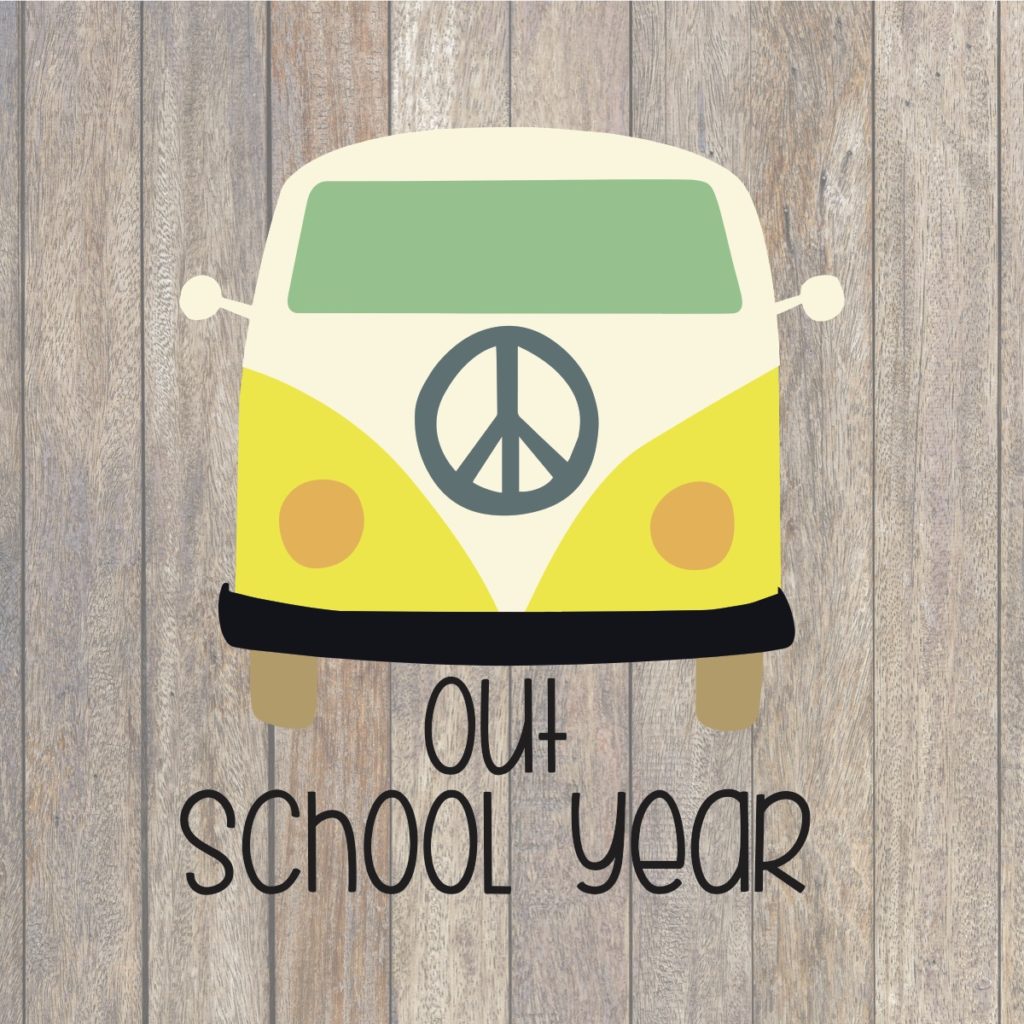 Peace Out School Year SVG - School Shirt - Hand Lettered SVG