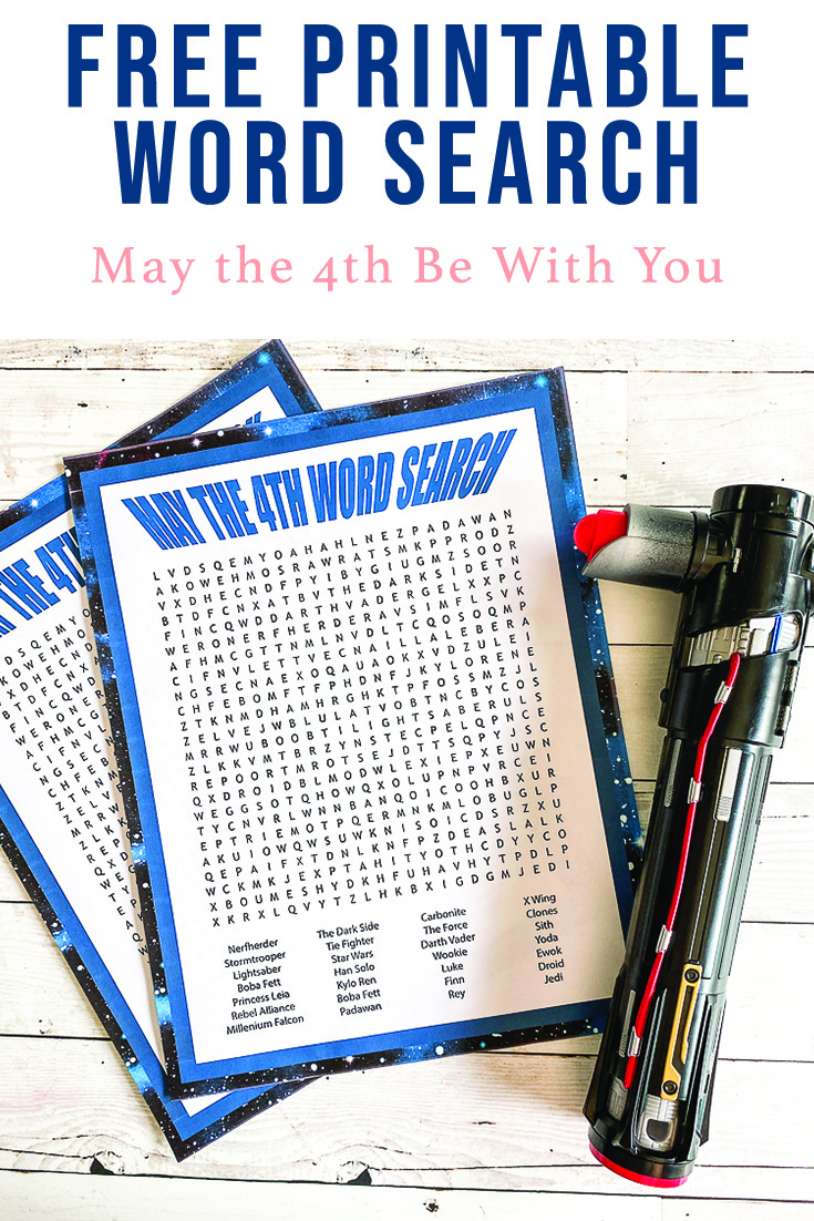 Star Wars Printable Word Search - Everyday Party Magazine