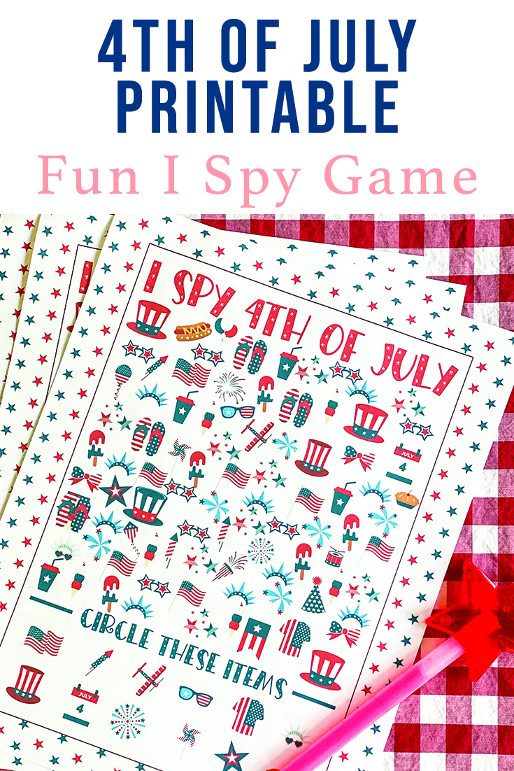 Fourth of July Printable I Spy Game - Everyday Party Magazine