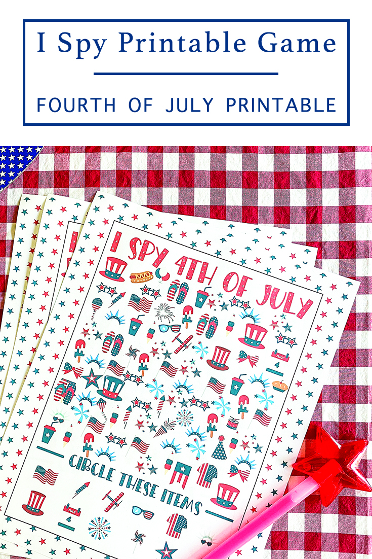 Fourth of July Printable I Spy Game - Everyday Party Magazine