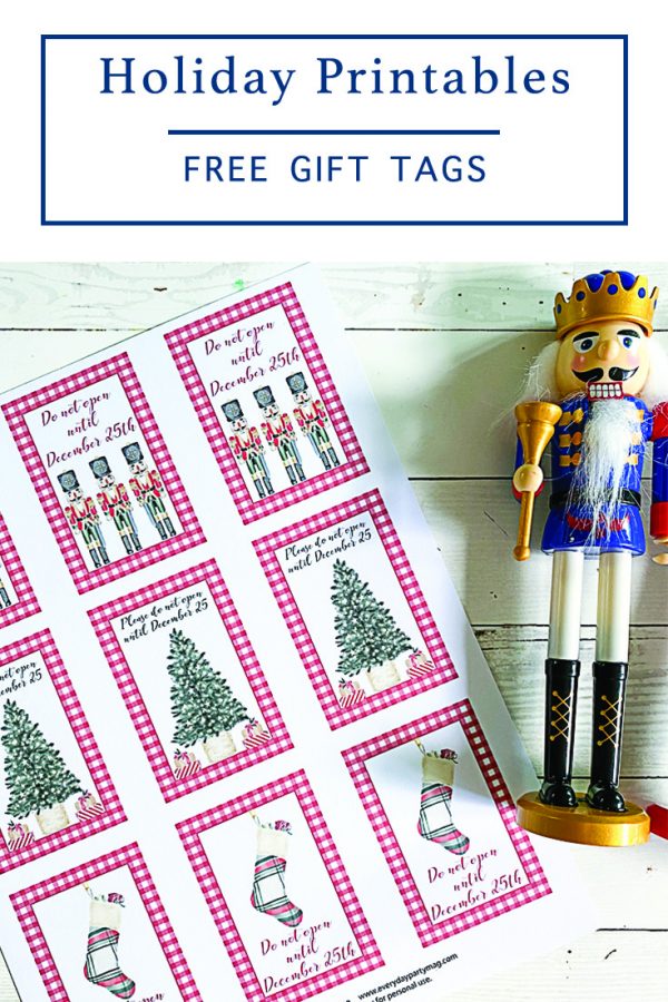 Don't Open Until Christmas Printable Gift Tags - Everyday Party Magazine