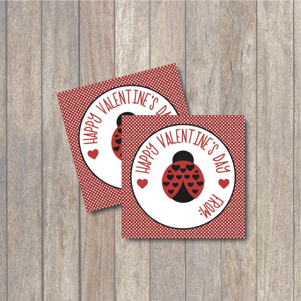Love Bug Printable Valentine's Day Tags - Everyday Party Magazine
