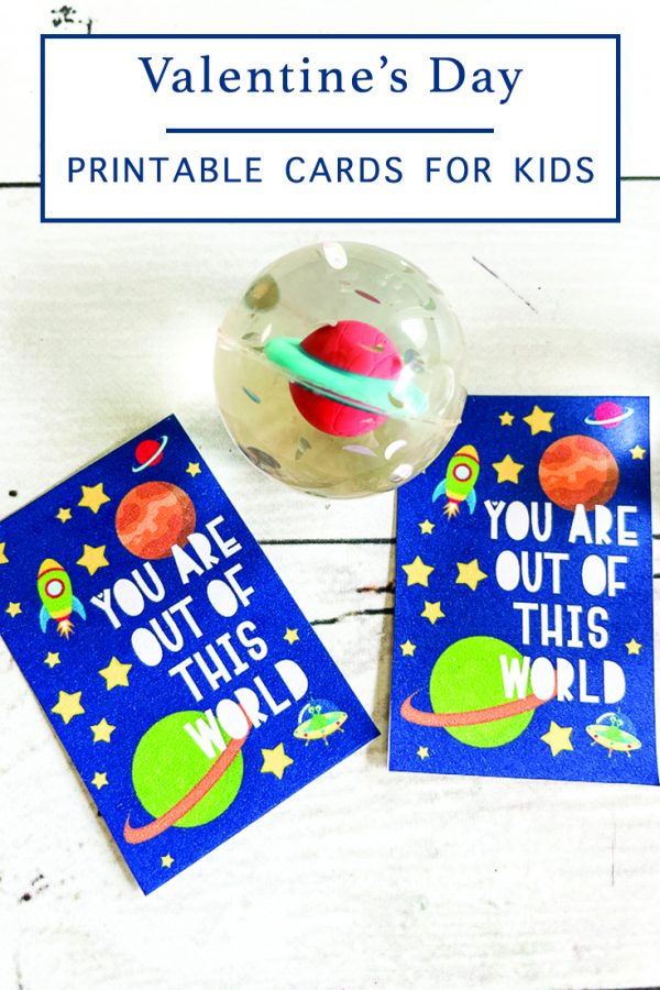 Space Themed Printable Valentine Cards - Everyday Party Magazine