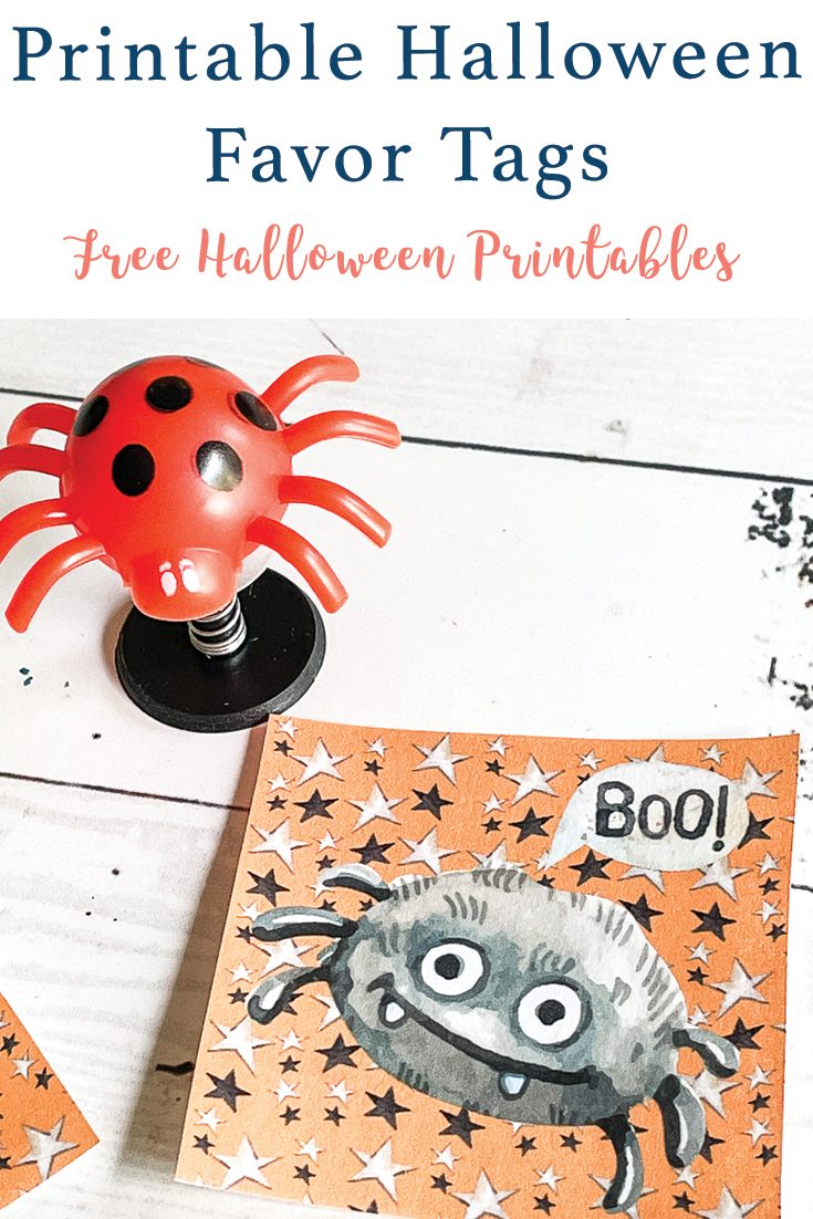 Printable Spider Halloween Tags - Everyday Party Magazine