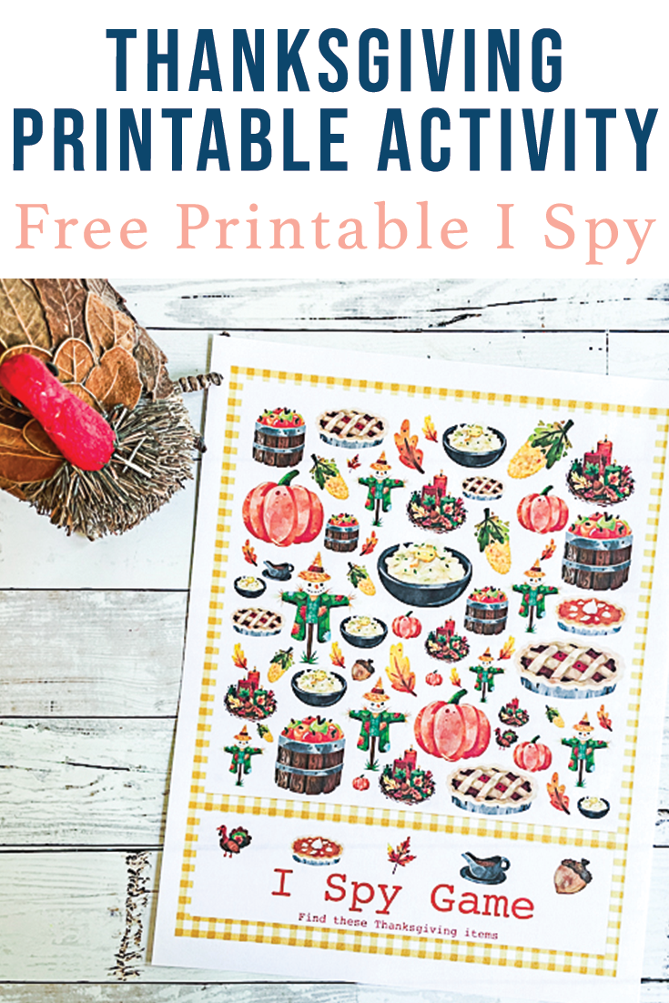 Free Printable Thanksgiving I Spy Game - Everyday Party Magazine