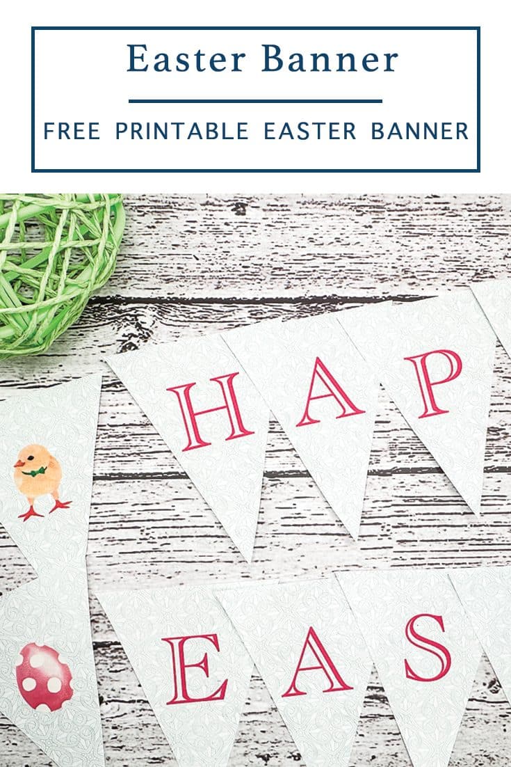 Printable Happy Easter Banner - Everyday Party Magazine
