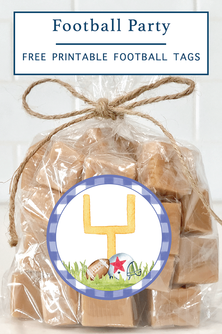 Free Printable Football Party Favor Tags - Everyday Party Magazine